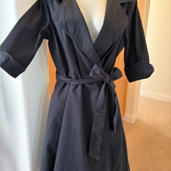 Betabrand coat | Jackets & Coats | Vintage Black Trench Coatsize M ...